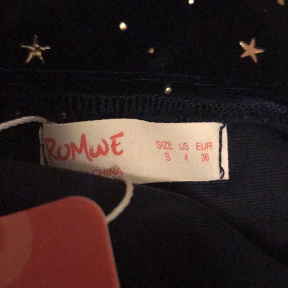 ROMWE | Dresses | Romwe Stars Align Aquarius Velvet Galaxy Split Cami ...